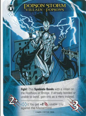 POISON STORM Upper Deck Marvel Legendary VENOM VILLAIN POISONS | eBay