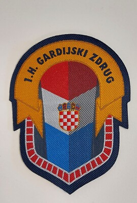 Croatia Croatian Army 1st Guard Unit Zdrug Gardijki Zdrug vintage patch ...