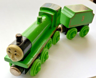 1994 Thomas and Friends Henry Wooden Train with Tender- Dated Wheels | eBay