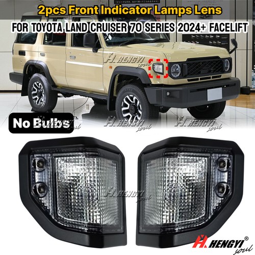 For Toyota Land Cruiser 70 Series 2024 Facelift 2x Clear Front Corner ...