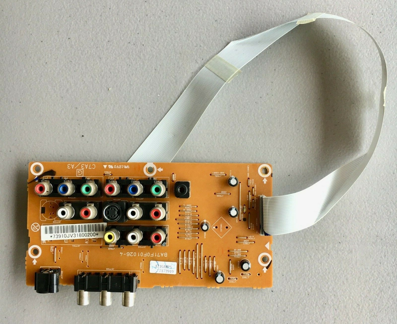 Sylvania TV Part LC370SS8 Signal Board A71G0MPS VIDEO INPUT BOARD ...