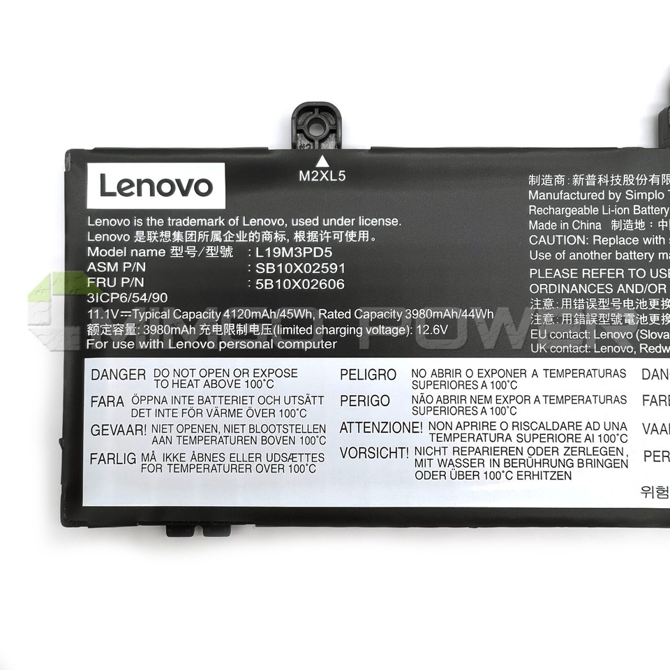 New Genuine L19D3PD5 L19L3PD5 L19M3PD5 Battery for Lenovo ThinkPad E14 ...