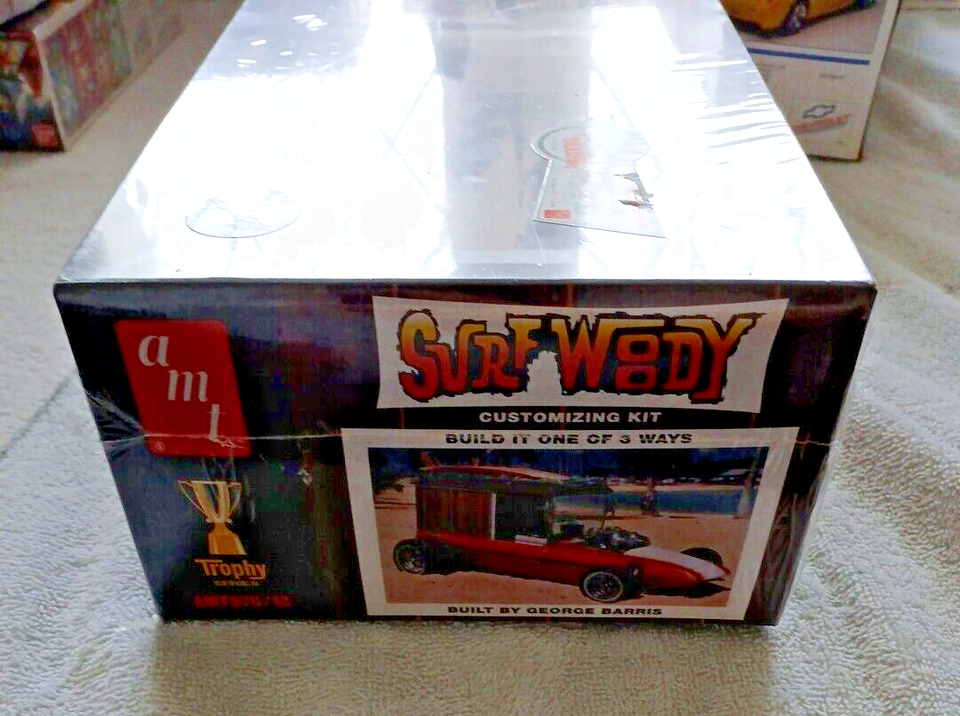 George Barris AMT Hot-Rod Surf HEARSE! Surf Woody 3-in-1 Model Kit Tom ...