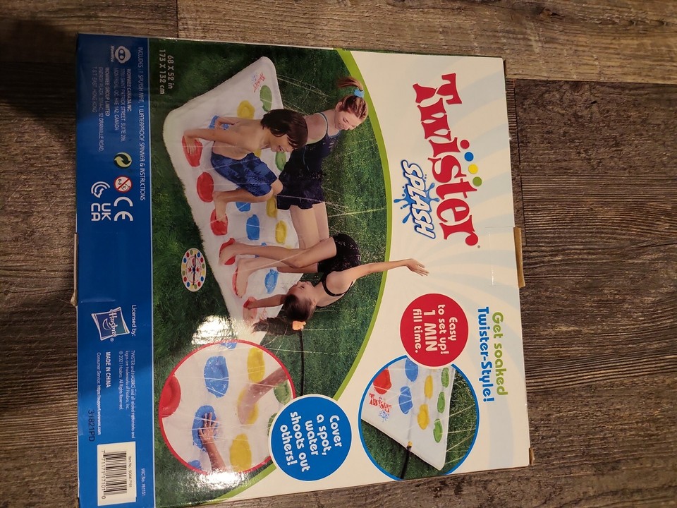 Hasbro Twister Splash Water Game for Kids – Backyard Sprinkler Outdoor ...