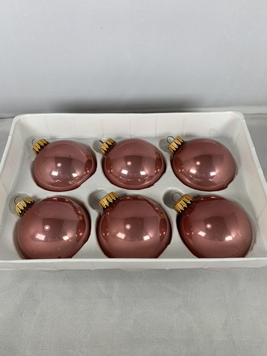 Unique Treasure Hand Crafted Glass Ornaments Christmas Tree Gold Rose ...