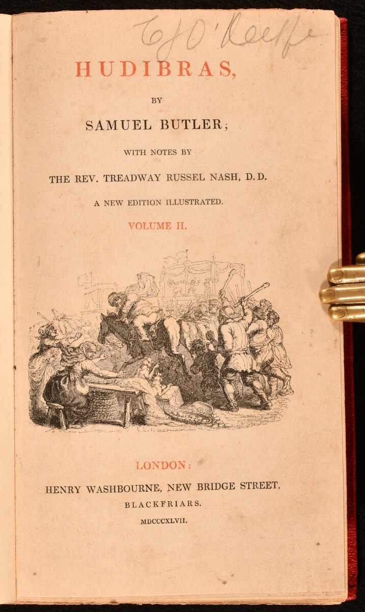 1847 2 vols Hudibras Samuel Butler New Edition Illustrated | eBay UK