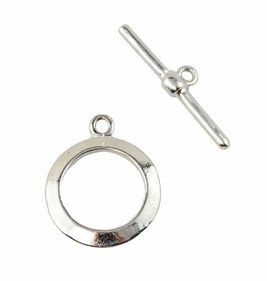 4 Pack Flat Plain Silver Toggles 59004-139 | eBay UK