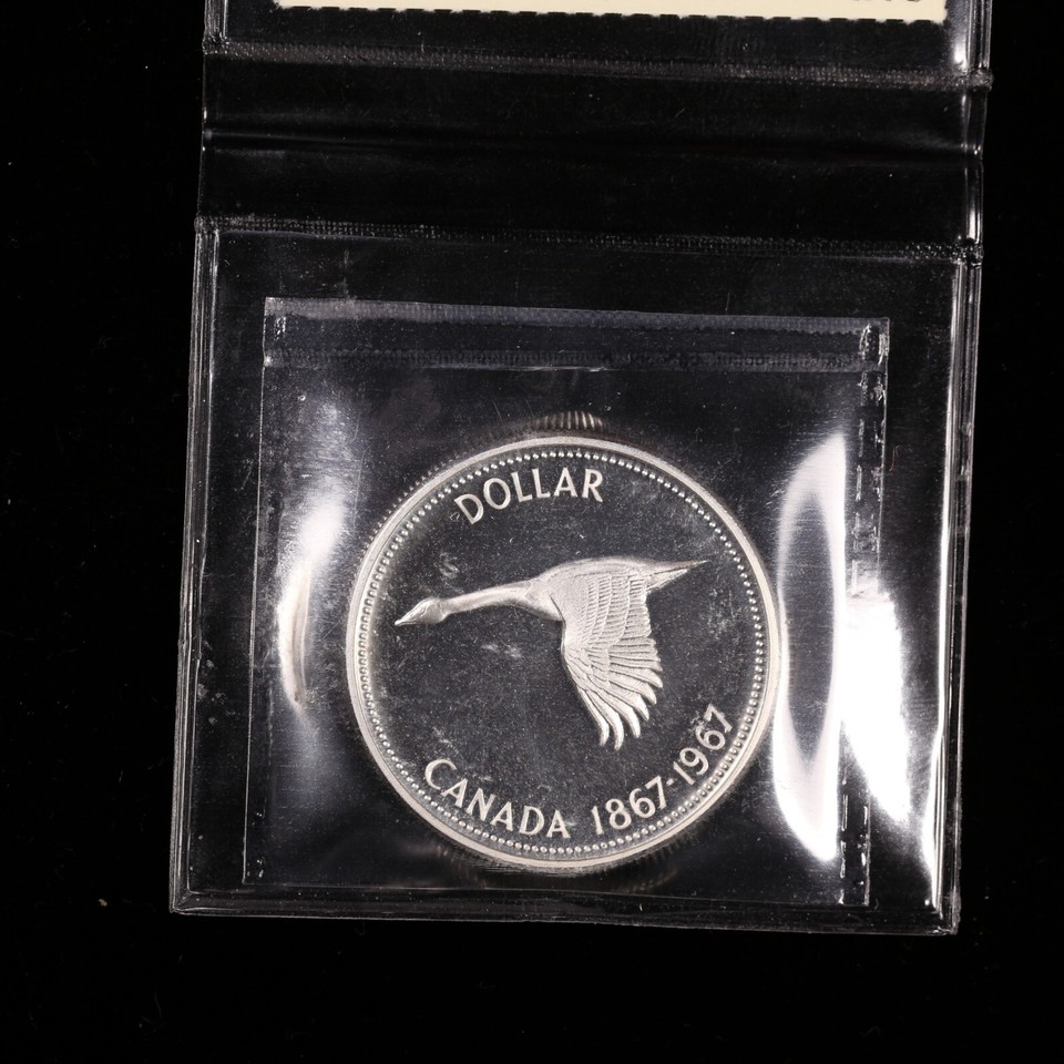 1967 $1 *UHC* ICCS SP66 Canada Silver Dollar - Ultra Heavy Cameo Goose ...