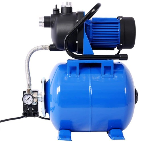 Blue 1.6HP Shallow Well Pump with Pressure Tank,Garden Water Pump ...