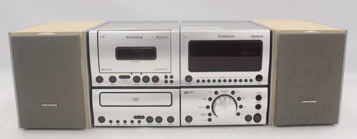 GRUNDIG UMS16 Micro Hi-Fi Stereo System CD Cassette Radio W/ 2x ...
