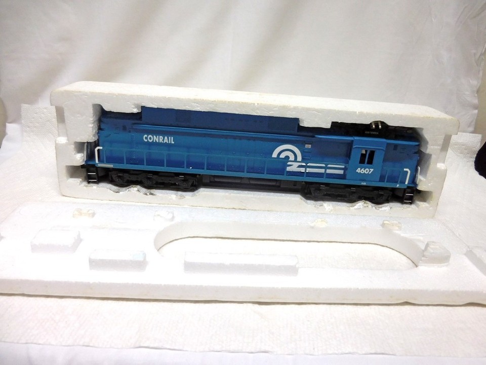 Large Williams CONRAIL 4607 Powered Locomotive O Gauge Toy Train Boxed ...