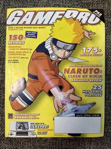 APRIL 2006 GAMEPRO vintage video game magazine NARUTO | eBay