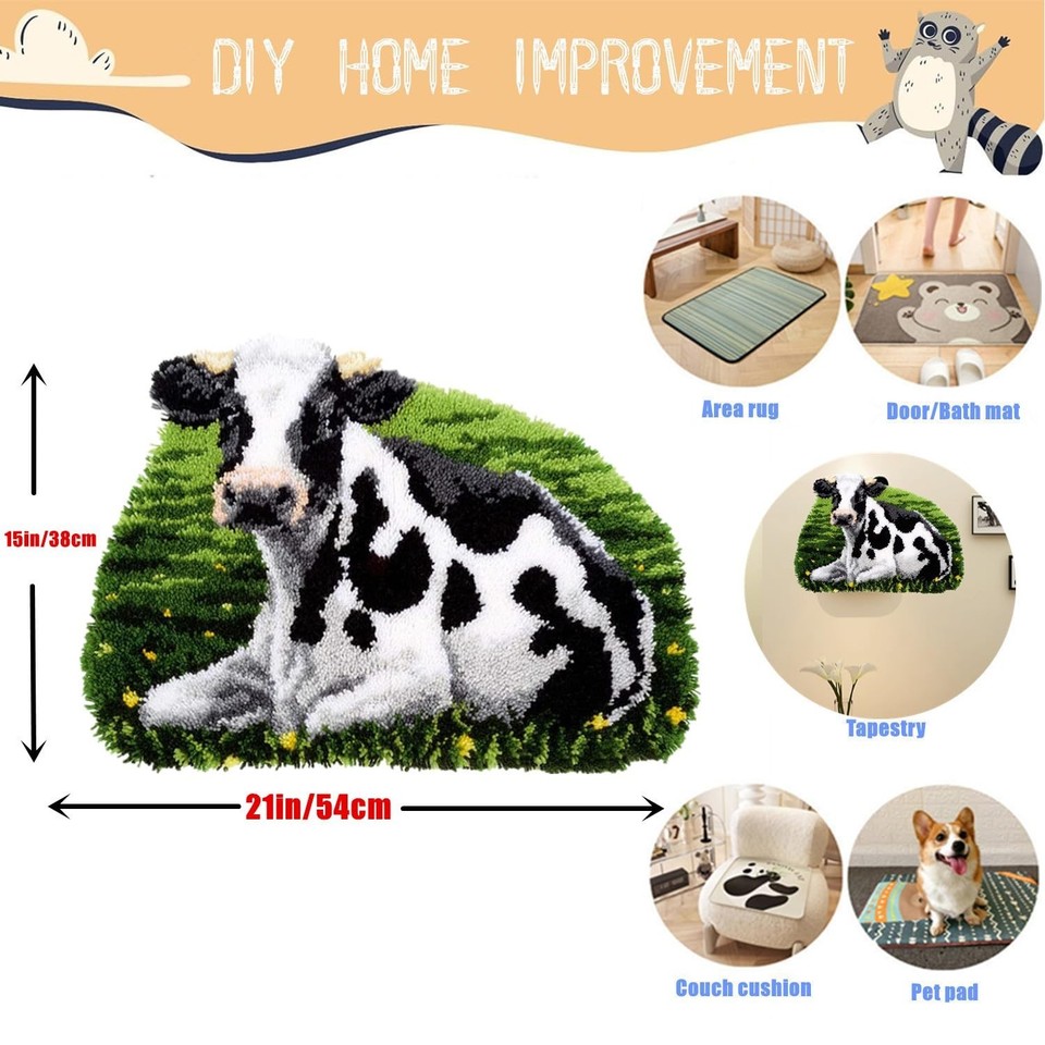 EMISTEM Latch Hook Kits for Adults - DIY Latch Hook Rug Kits, Crochet ...