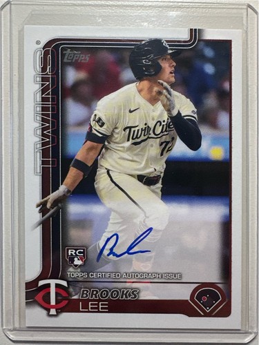 2025 Topps #317 Brooks Lee Flagship Real One Auto Rookie Twins RC | eBay