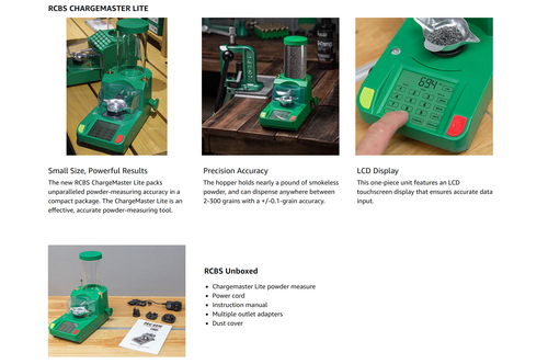 RCBS CHARGEMASTER Lite LCD Touchscreen Accurate Powder Measuring ...