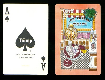 1 x Ace of Spades playing card Trump Hoyle Products USA Ice Cream ...