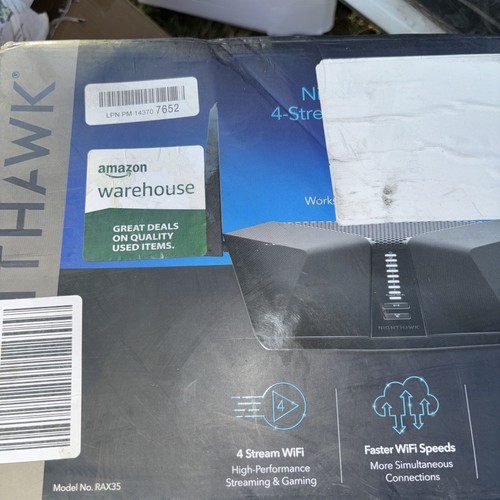 NETGEAR Nighthawk AX3000 4-Stream Dual-Band Wi-Fi 6 Router - RAX35 ...