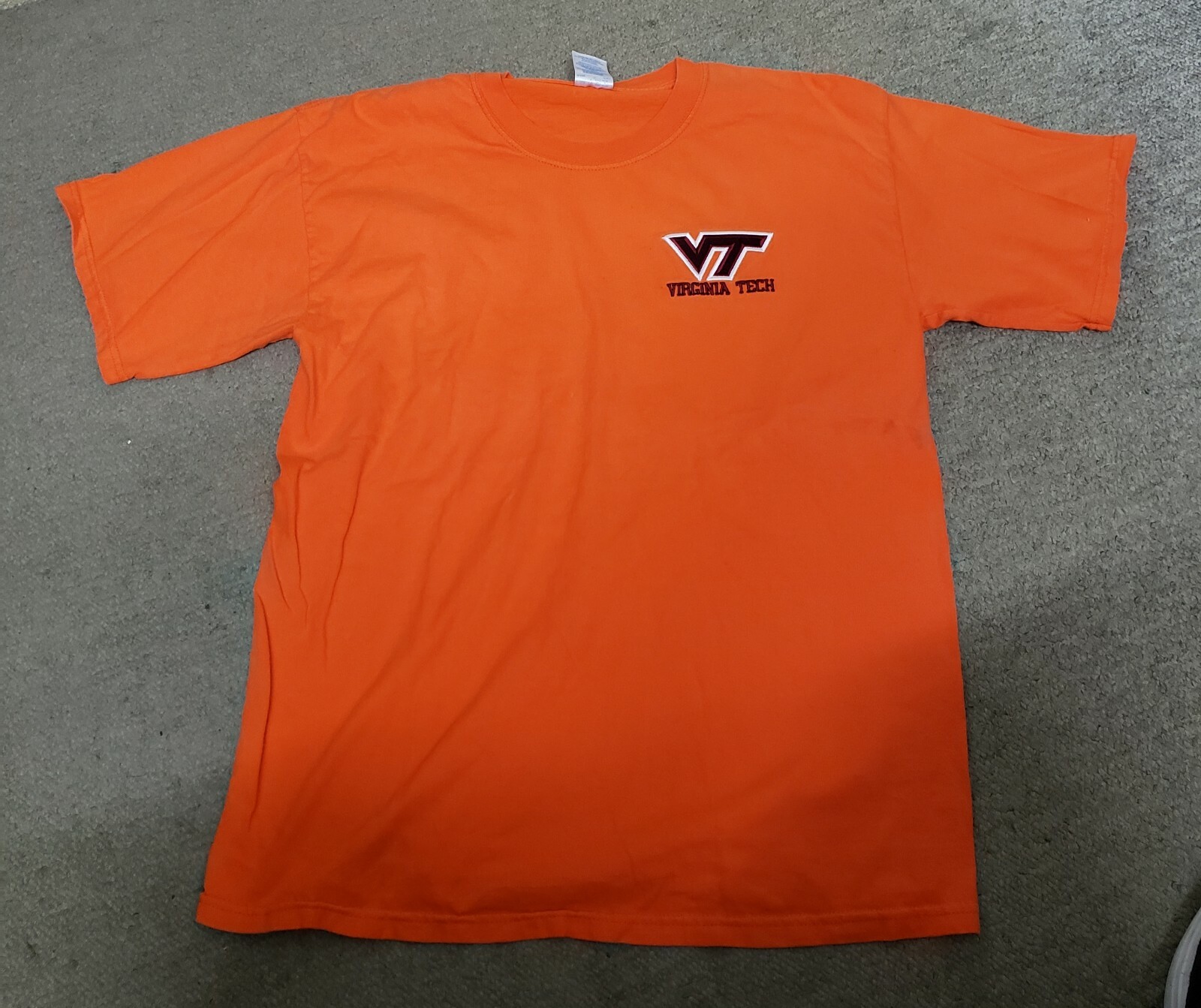 Virginia Tech Orange T-Shirt Women's Large Gildan Active Wear | eBay