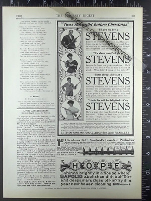 1908 ADVERTISEMENT for J Stevens arms and Tool Co rifles | eBay