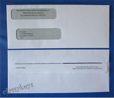 200 QuickBooks check ENVELOPES Self-Seal, Double-Window -- #8-5/8" x 3 ...