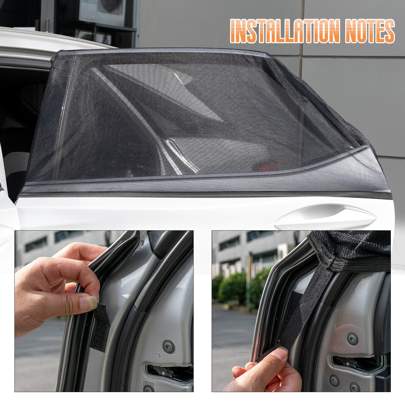 4x Car SUV Side Window UV Protection Sun Shade Cover Visor Mesh Shield ...