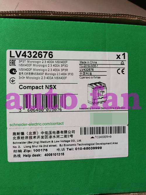 LV432676 molded case circuit breaker NSX400F 3P 400A MIC2.3 | eBay