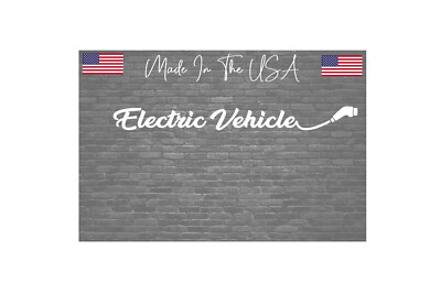 Electric Vehicle Sticker Decal EV Car Truck SUV 8" | eBay