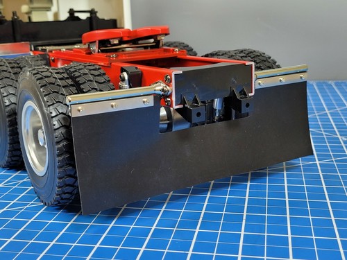 Rear 1 Piece Black Mud Flap Guard Tamiya RC "Toy" 1/14 King Knight ...