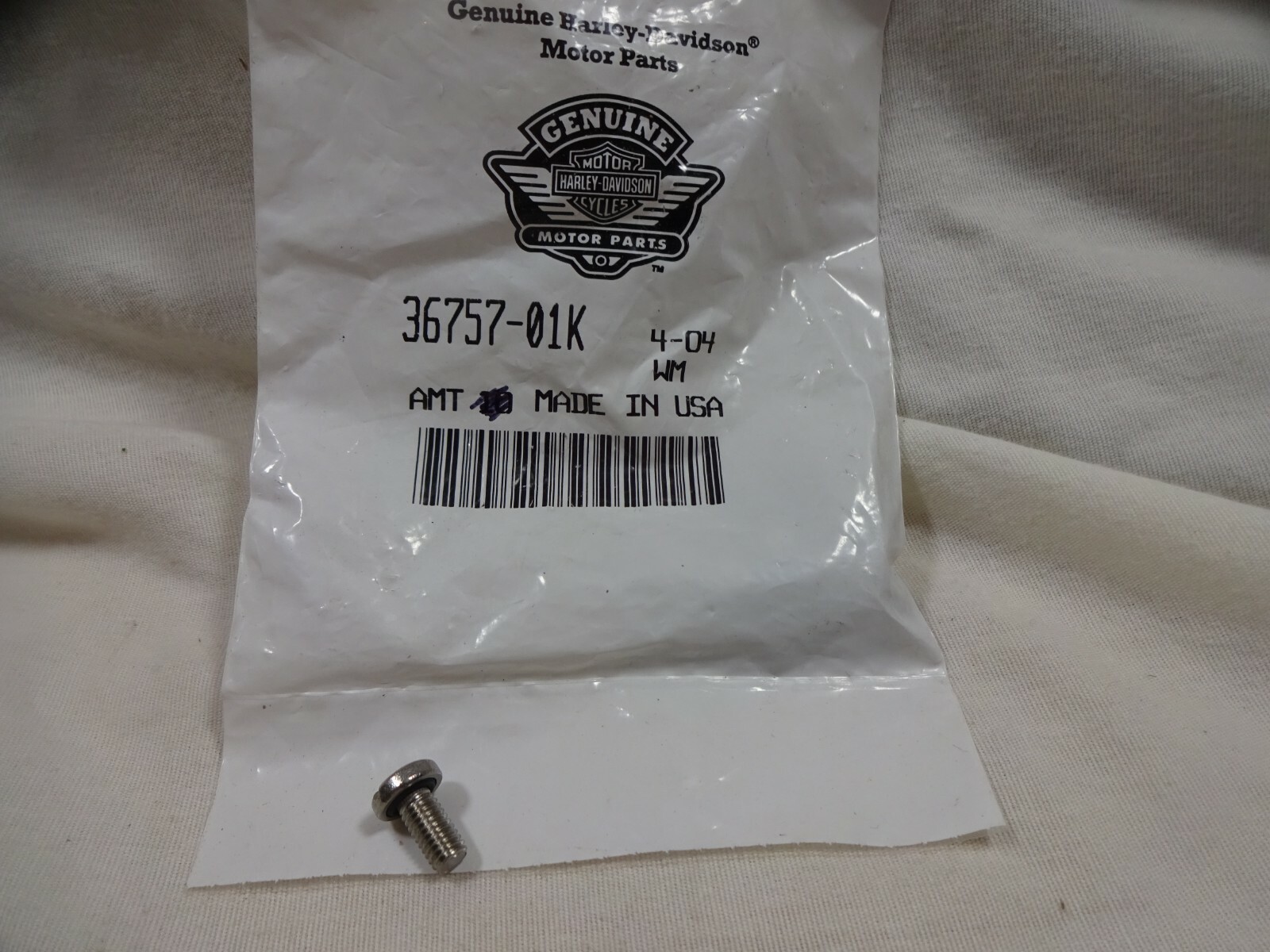 Genuine Harley Davidson 36757-01K Clutch Bleeder Screw with o-ring V ...