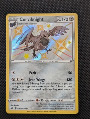 Corviknight - SV089/SV122 - Ultra Rare - Shining Fates - NM/M - Pokemon ...