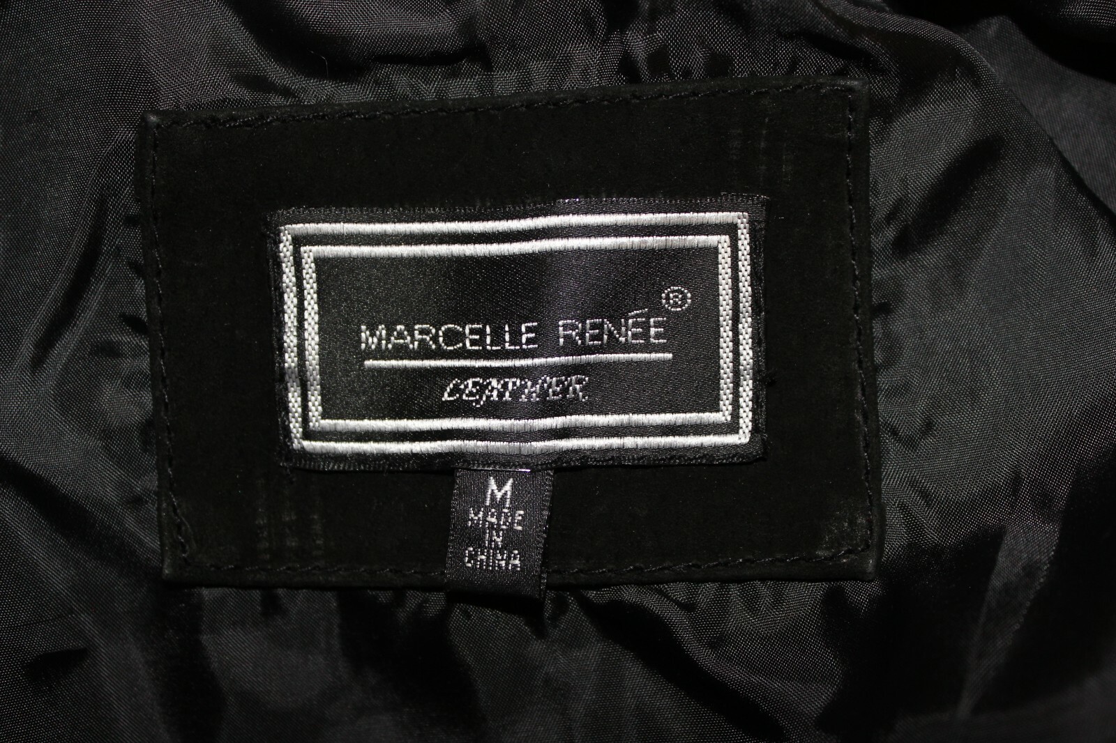 Marcelle Renee Black Leather Lined Jacket Sz M #301 | eBay