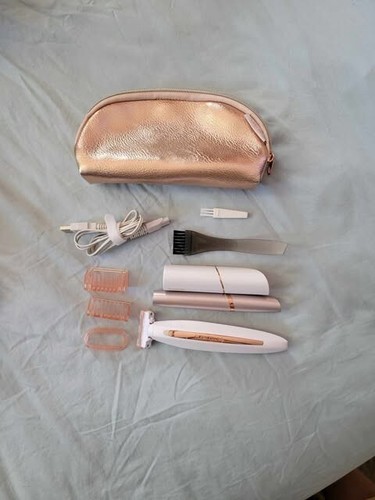Lot 3 Flawless Shaver Face Brow Leg Body Hair Remover Rose Gold w/Bag ...
