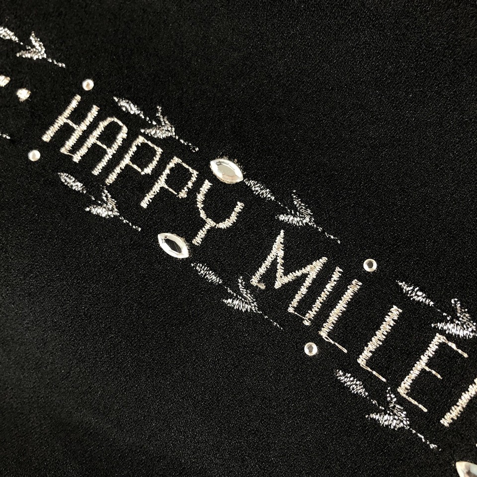 John Meyer Of Norwich Blazer Happy Millennium Studded Lined Womens Size ...