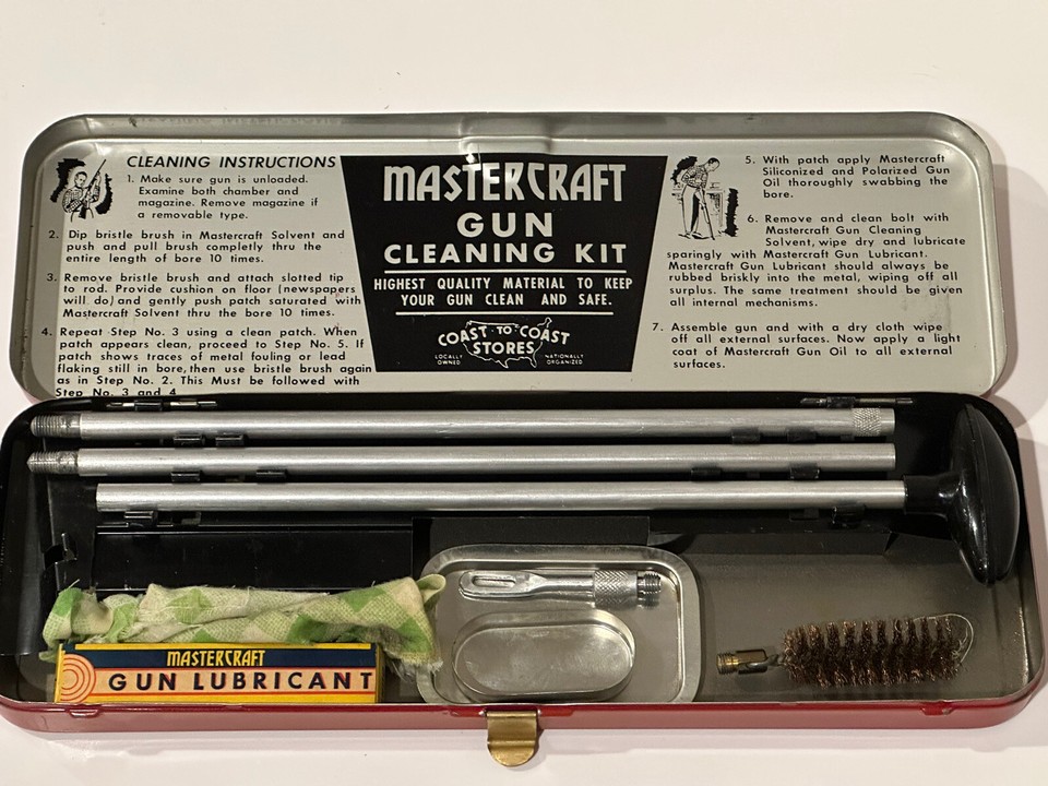 Vintage Coast To Coast Master Craft Shotgun Cleaning Kit 12 Gauge ...