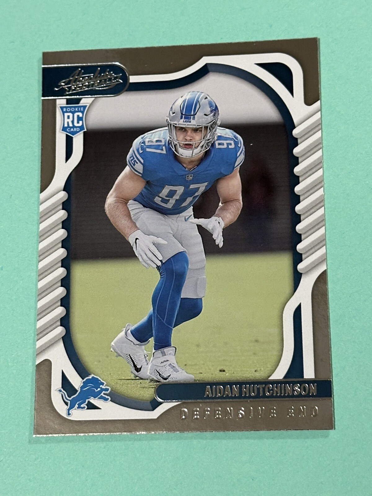 2022 Panini Absolute Aidan Hutchinson Rookie Base Foil #113 Detroit ...