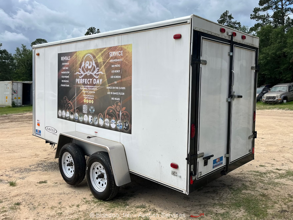 2023 Carson Racer 14' T/A Enclosed Pull Behind Cargo Equipment Trailer ...