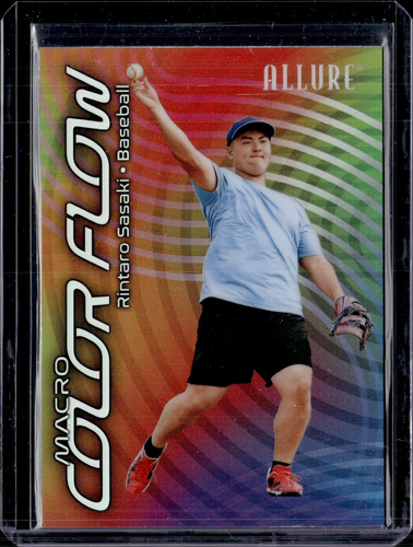 2025 Upper Deck Allure SE #CF1-20 Rintaro Sasaki Macro Color Flow SSP ...
