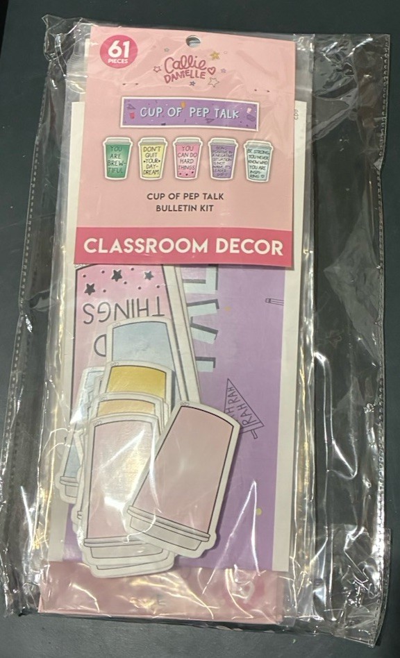 Callie Danielle Cup of Pep Talk Bulletin Classroom Decor Set | eBay