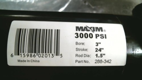 MAXIM Welded Hydraulic Cylinder 18,070 lb #288-342 615986020135 | eBay