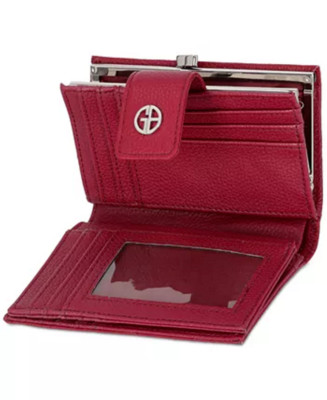 Giani Bernini Women's Softy Wallet Indexer Red with coin pouch Genuine ...