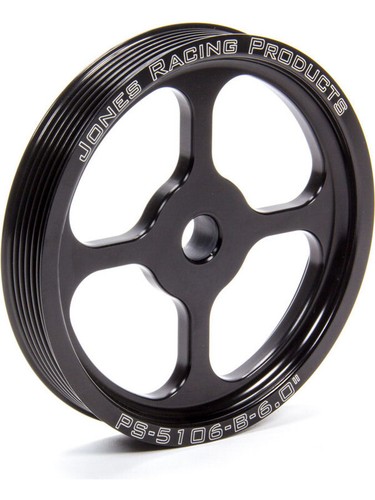 Jones Racing Products Power Steering Pulley Serpentine 6 Rib (PS-5106-B ...