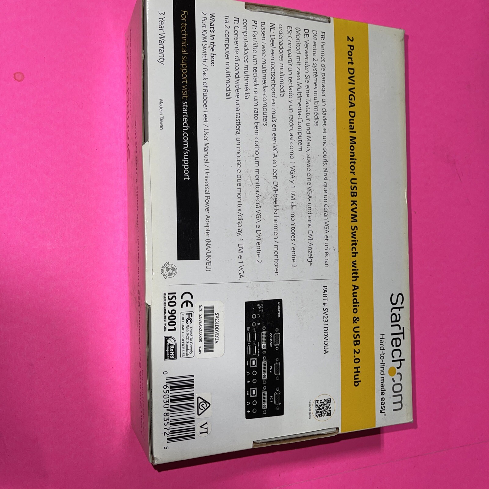 StarTech.com (SV231DDVDUA) 2-Ports External KVM Switch for sale online ...