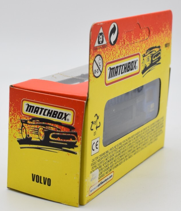 Matchbox Superfast #20 Volvo Truck blue - black. China. window box | eBay