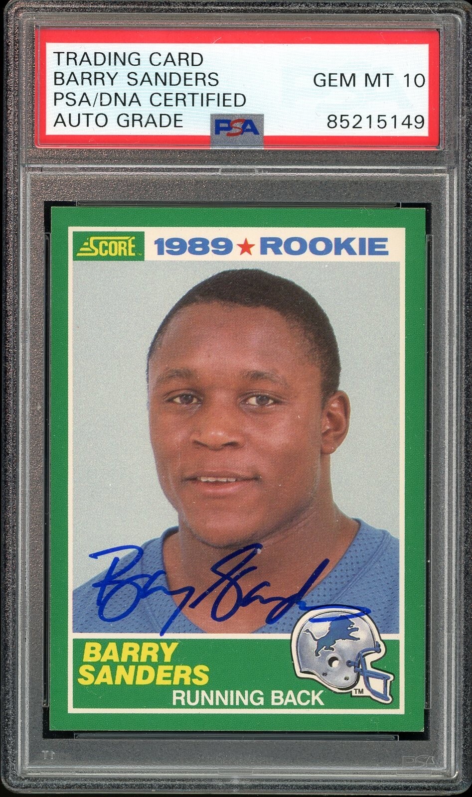Barry Sanders Autographed Memorabilia | Signed Photo, Jersey ...