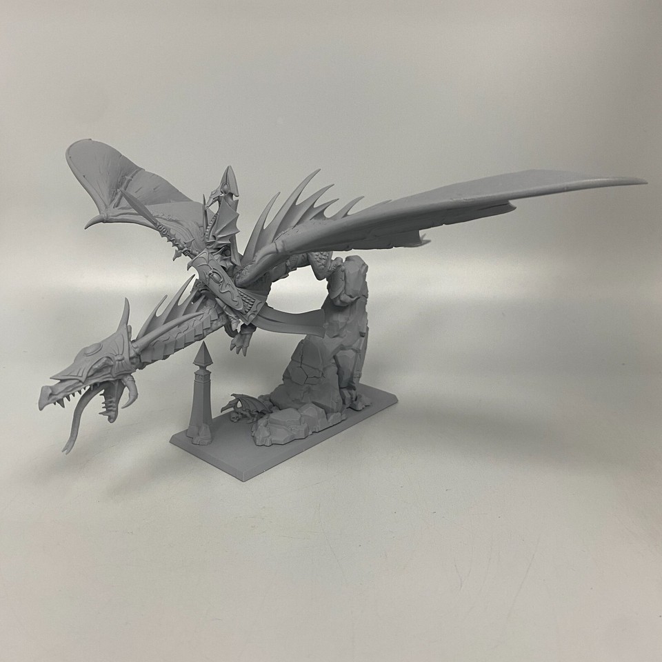 HIGH ELF LORD MAGE ON DRAGON RIDER ELVES WARHAMMER THE OLD WORLD AGE OF ...