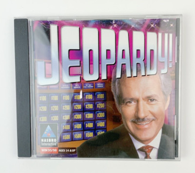 1998 Jeopardy CD-Rom Interactive Game Windows 95 98 Alex Trebek Jewel ...