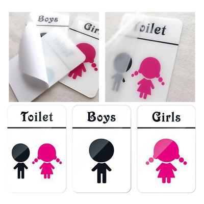 Children Restroom Sign Bathroom Sign Wardrobe Wall Plaque | eBay Australia