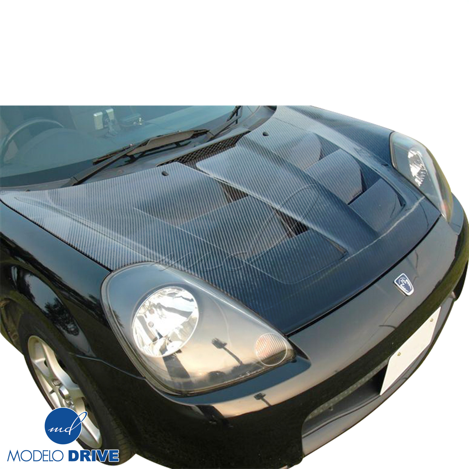 ModeloDrive Carbon Fiber WDS BAND Frunk Hood (front) MRS Spyder for MR2 ...