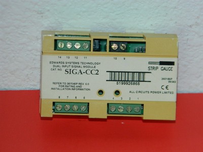 EDWARDS EST SIGA-CC2 DUAL INPUT SIGNAL MODULE FIRE ALARM | eBay
