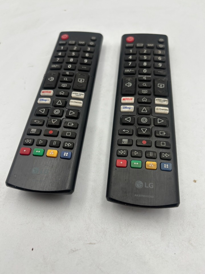 LOT OF 2 - ORIGINA LG OEM Remote Control for Select LG TVs - Black ...